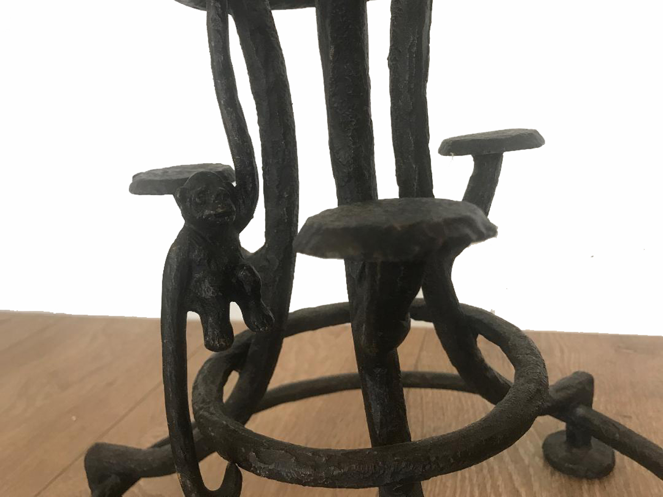 Pair of Christopher Chodoff Bronze Side Tables